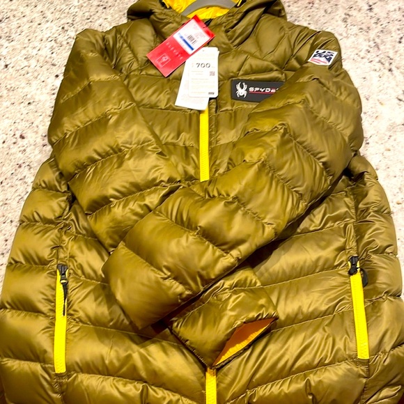 Spyder | Jackets & Coats | Spyder Rare Team Usa 70 Down Jacket Timeless Mens Xl Big Zippers Hood ...